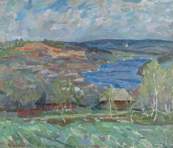 Ivan Sorokin | In early days of April Tarusa (1974) | MutualArt