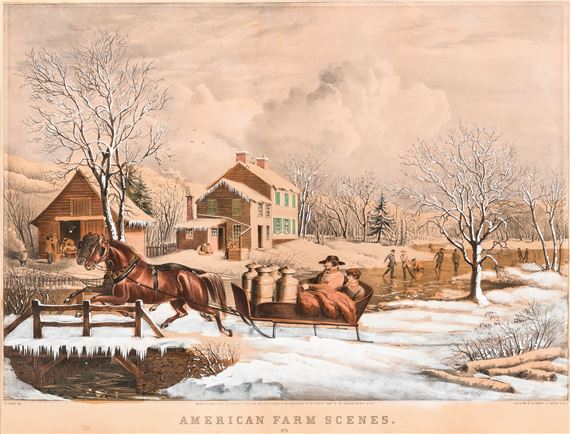 Nathaniel Currier | Nathaniel Currier American Farm Scenes Colored ...