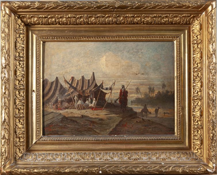 Paul De Vaucher | Bivouac dans le désert | MutualArt