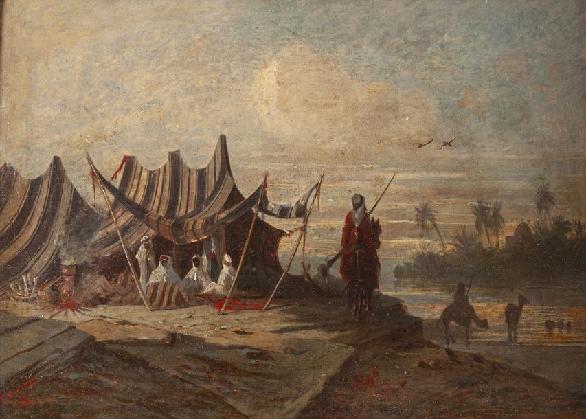 Paul De Vaucher | Bivouac dans le désert | MutualArt