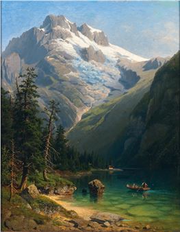 Joseph Jansen | Alpine View (1872) | MutualArt