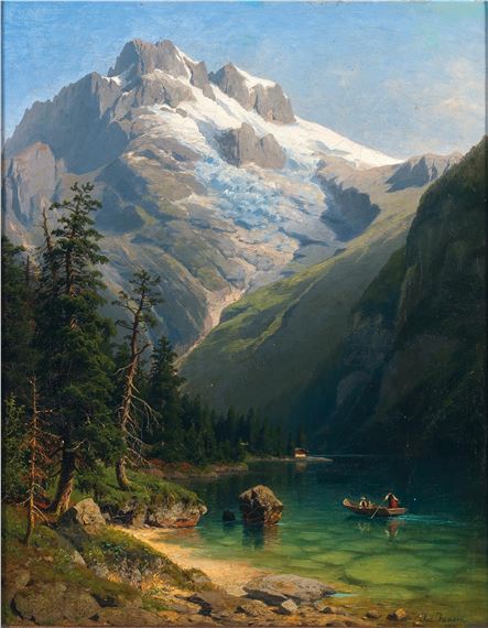 Joseph Jansen | A Scene in the Salzkammergut (?) | MutualArt