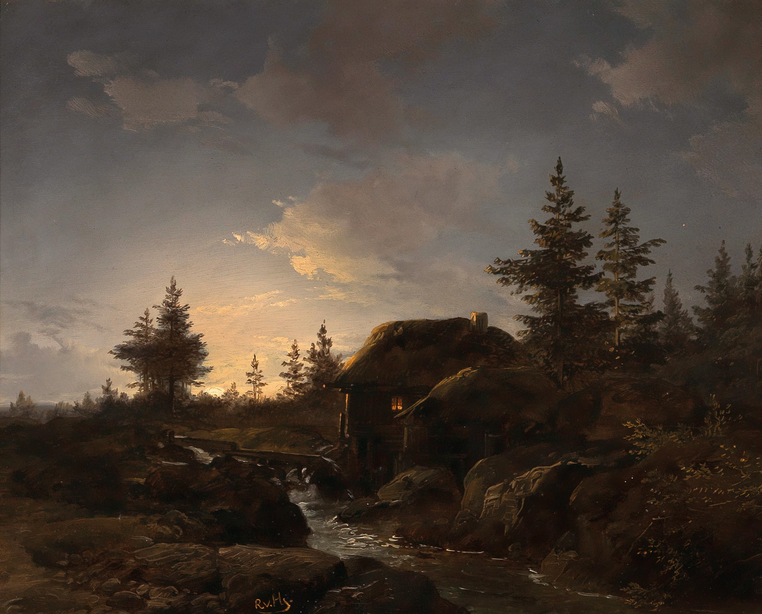 Remigius Adrianus Van Haanen | A Moonlit Night | MutualArt