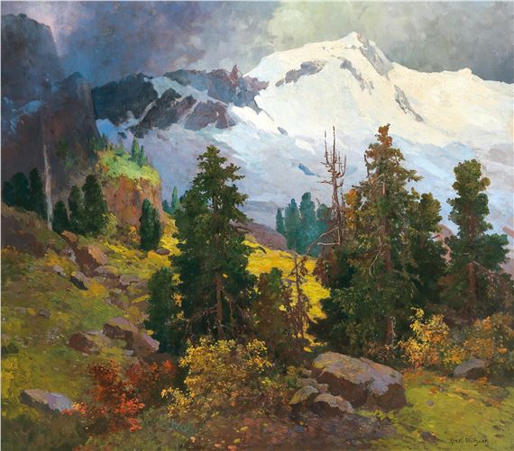 Konstantin Stoitzner | A Vast Mountain Landscape | MutualArt