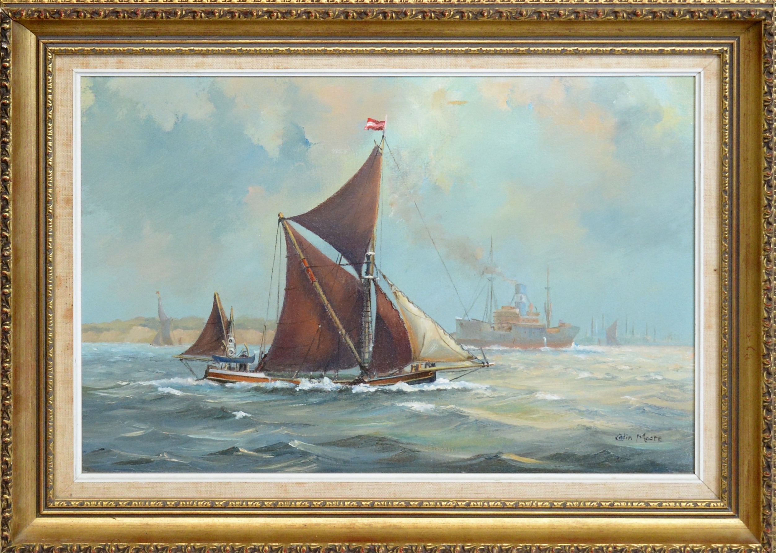 Colin Moore | Boating off Sheppy - Cory Collier Outward Bound | MutualArt