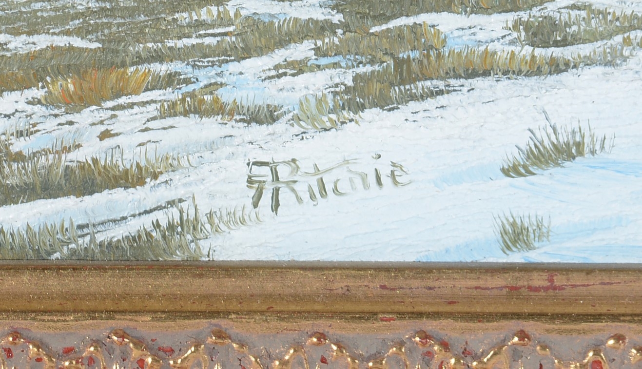 Robert Ritchie | A Snow Dusted English Country Landscape | MutualArt