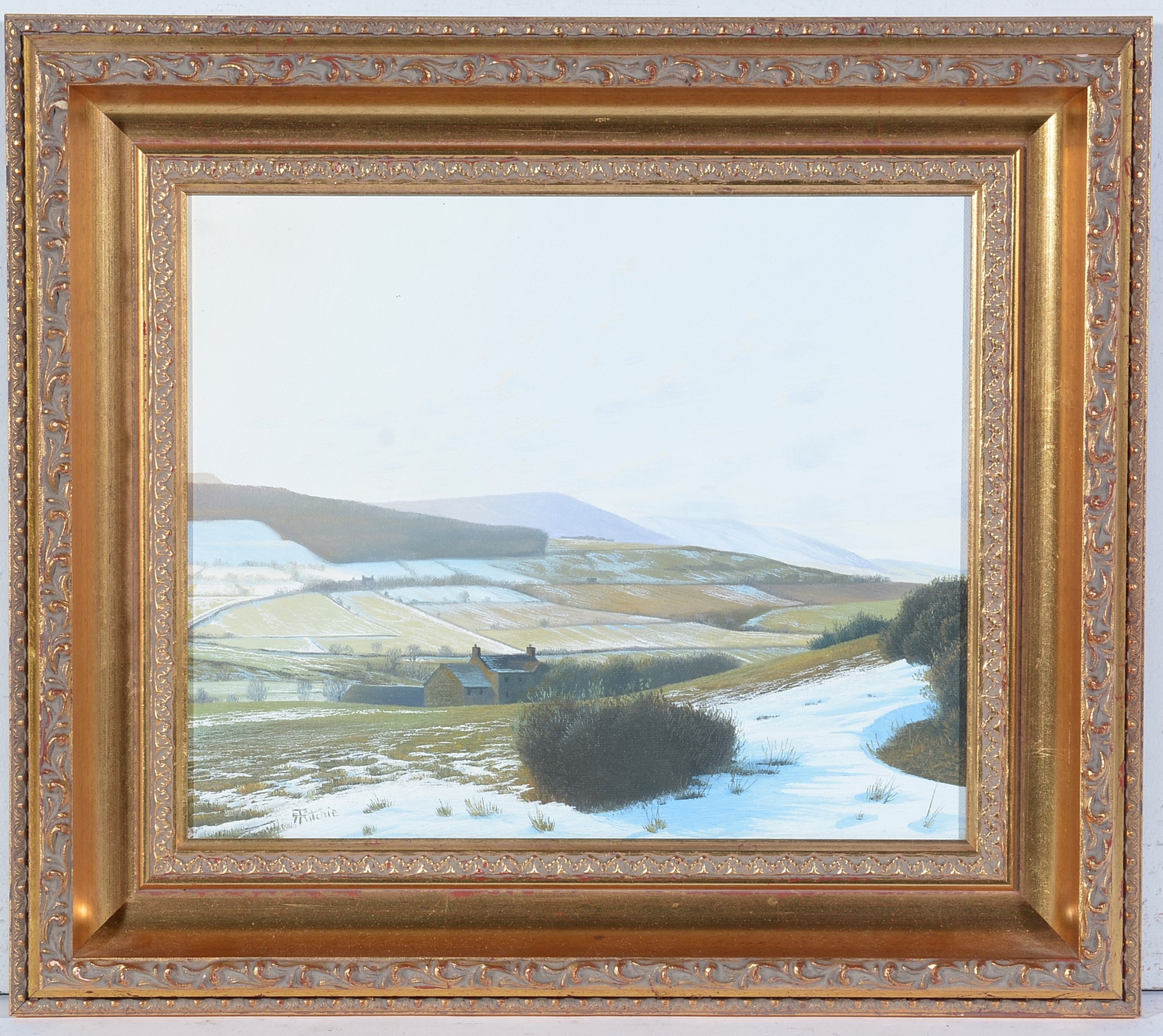 Robert Ritchie | A Snow Dusted English Country Landscape | MutualArt