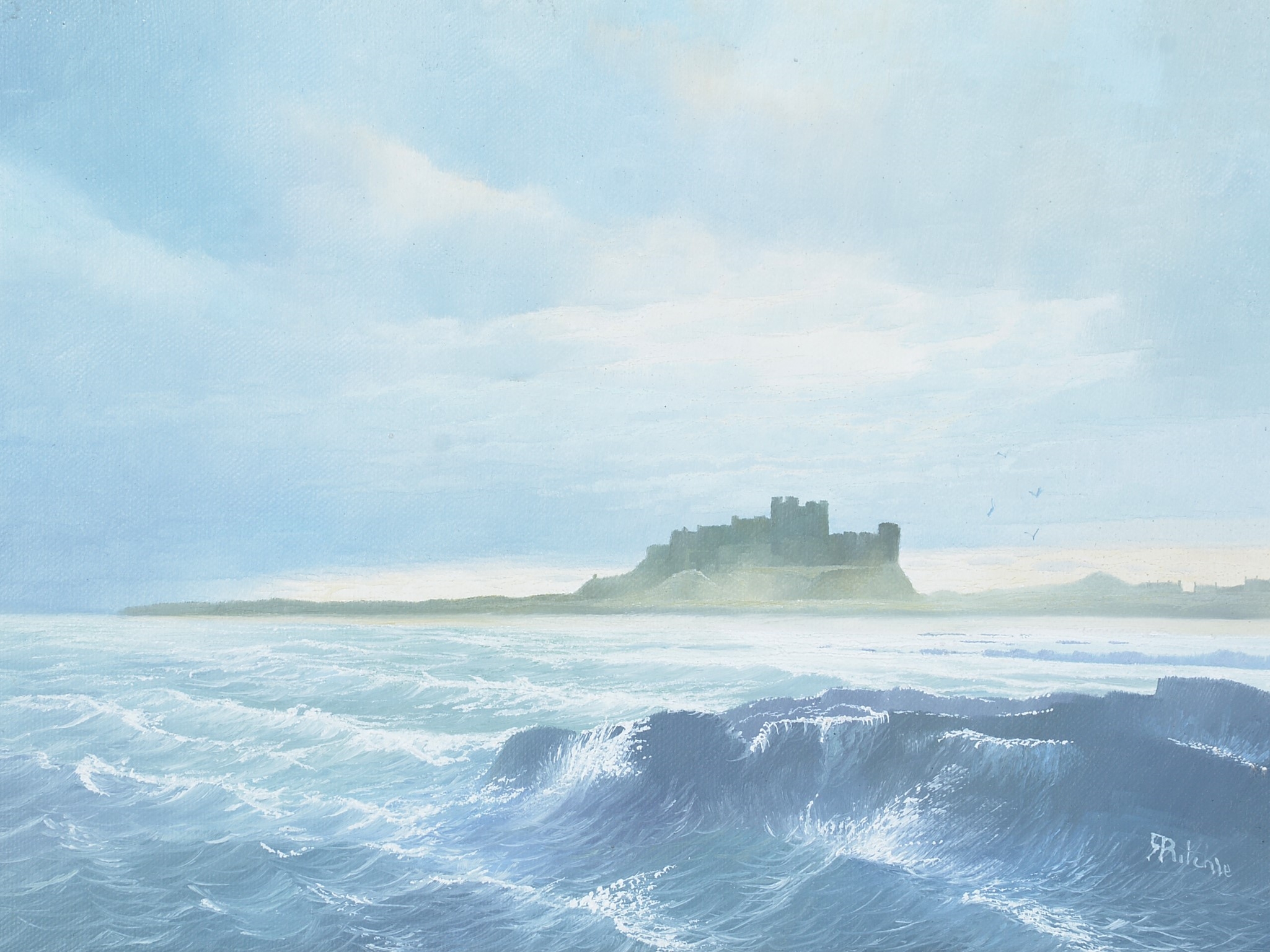 Robert Ritchie | Bamburgh Castle at Sunrise | MutualArt
