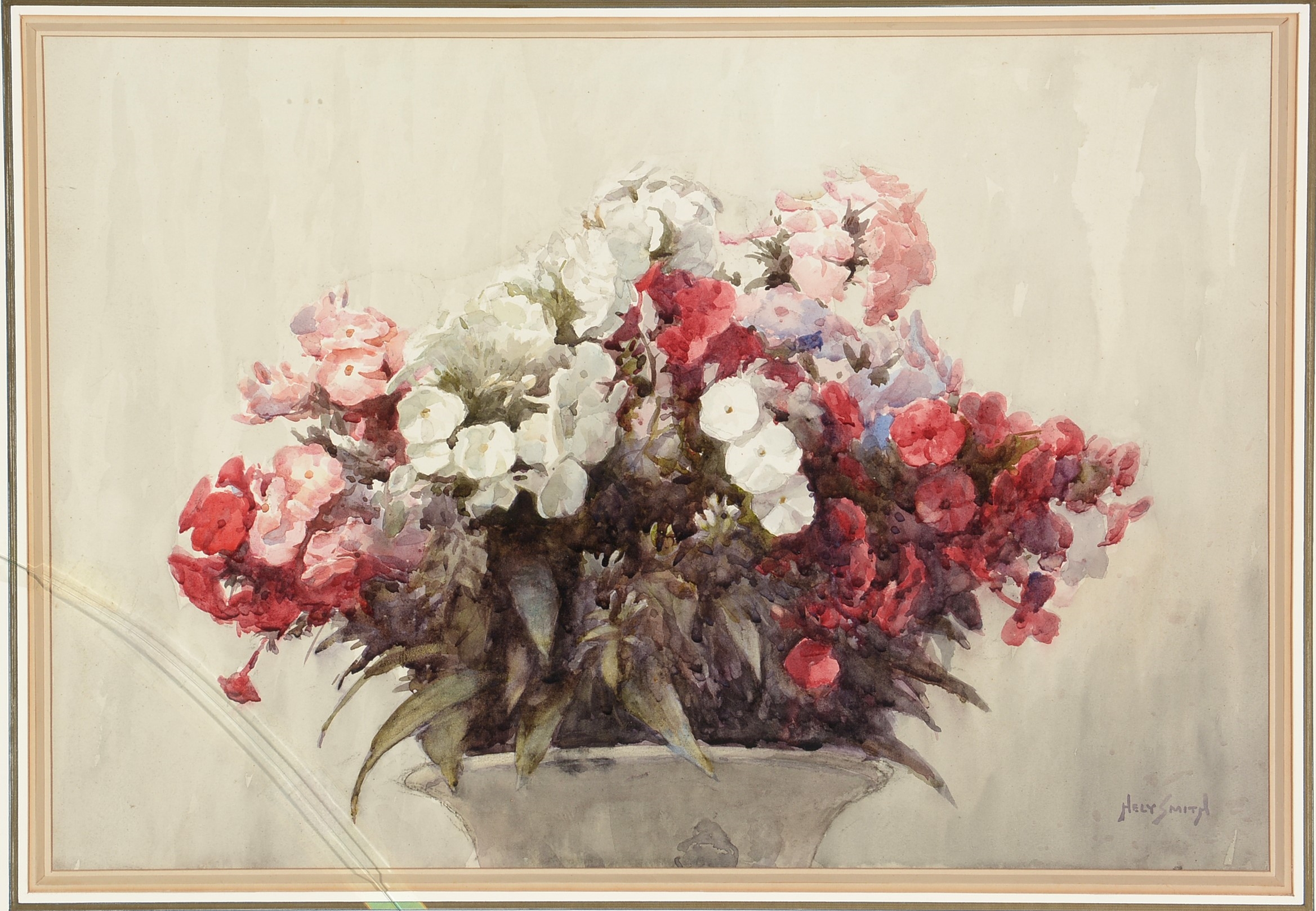 Hely Augustus Morton Smith | Still Life with Begonias and Geraniums | MutualArt