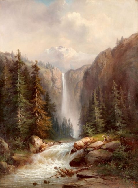 Guido Hampe | Wasserfall in Gebirgslandschaft (79) | MutualArt