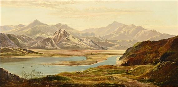 Charles Leslie | An expansive Highland view (1875) | MutualArt