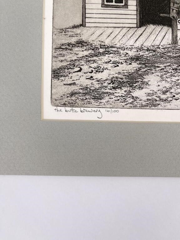 Mike Hollern | Butte Montana Brewery Engraving | MutualArt