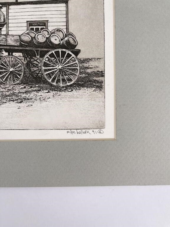 Mike Hollern | Butte Montana Brewery Engraving | MutualArt