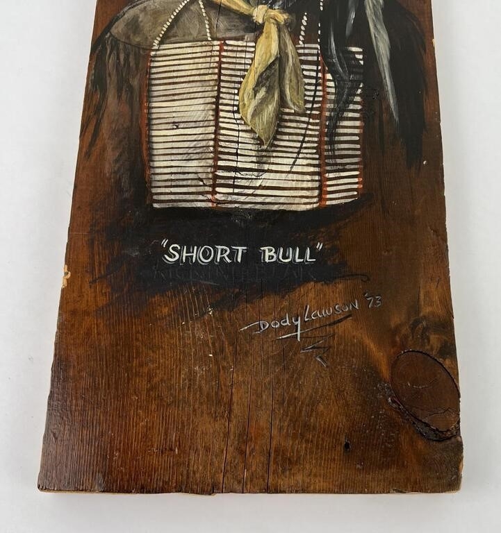 Dody Lawson | Short Bull Montana Indian Painting | MutualArt