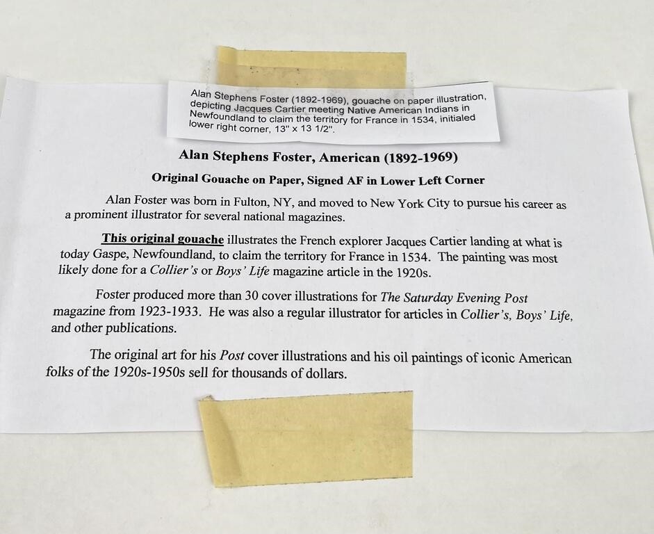 Alan Stephens Foster | Alan Stephens Foster Gouache Indian Painting ...