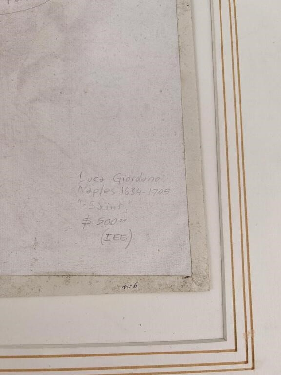 Luca Giordano | Conte Red Chalk Drawing | MutualArt