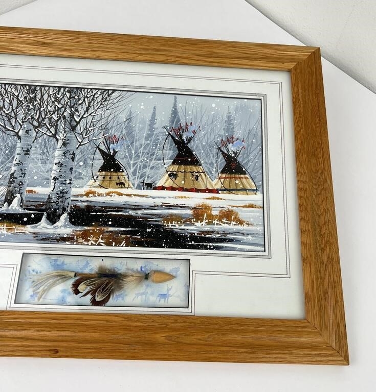 Roger Flythe | Roger Flythe Oil on Board Indian Painting | MutualArt