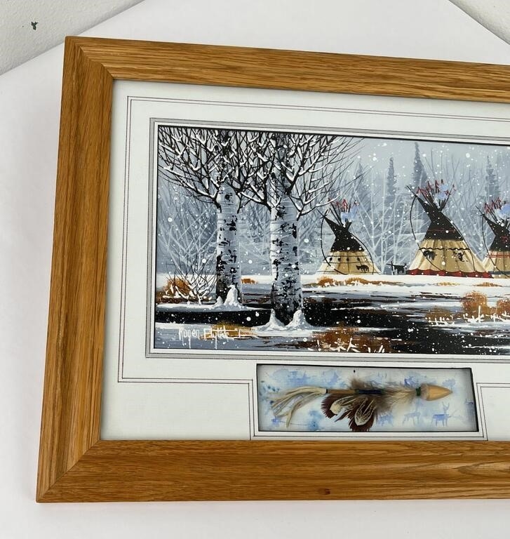 Roger Flythe | Roger Flythe Oil on Board Indian Painting | MutualArt