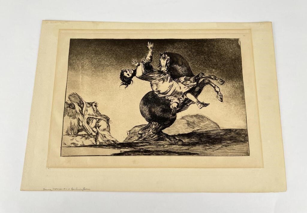 Francisco José de Goya y Lucientes | El Caballo Raptor or Abducting ...
