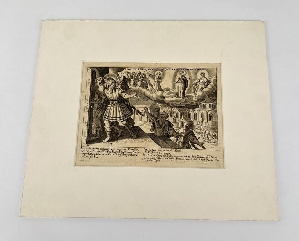 Otto Van Veen | Otto Venius Van Veen St Francis Book Engraving | MutualArt