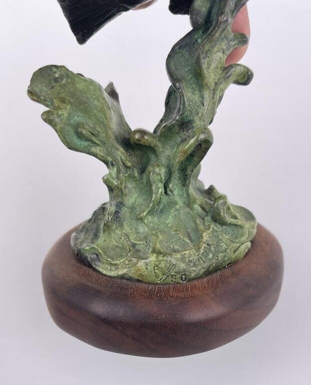 Ron Jenkins | Leaping Trout Bronze | MutualArt