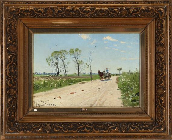 Peder Mork Monsted | The road to Bagsværd (1888) | MutualArt