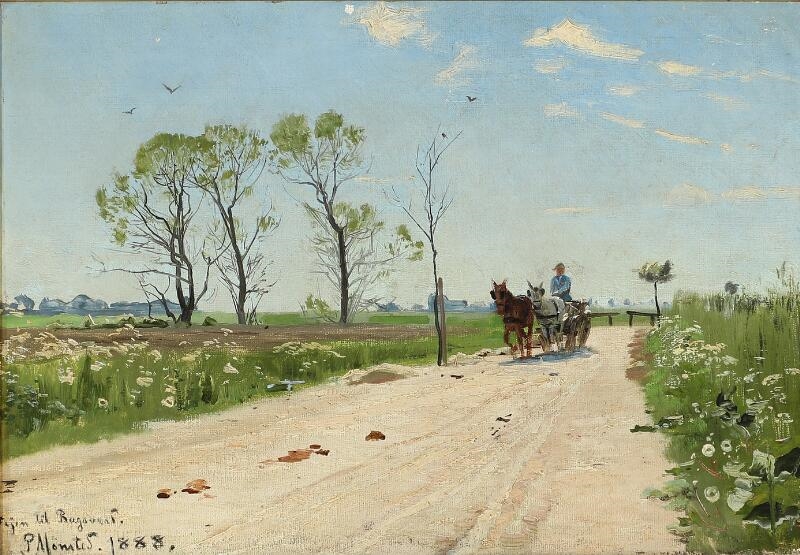 Peder Mork Monsted | The road to Bagsværd (1888) | MutualArt