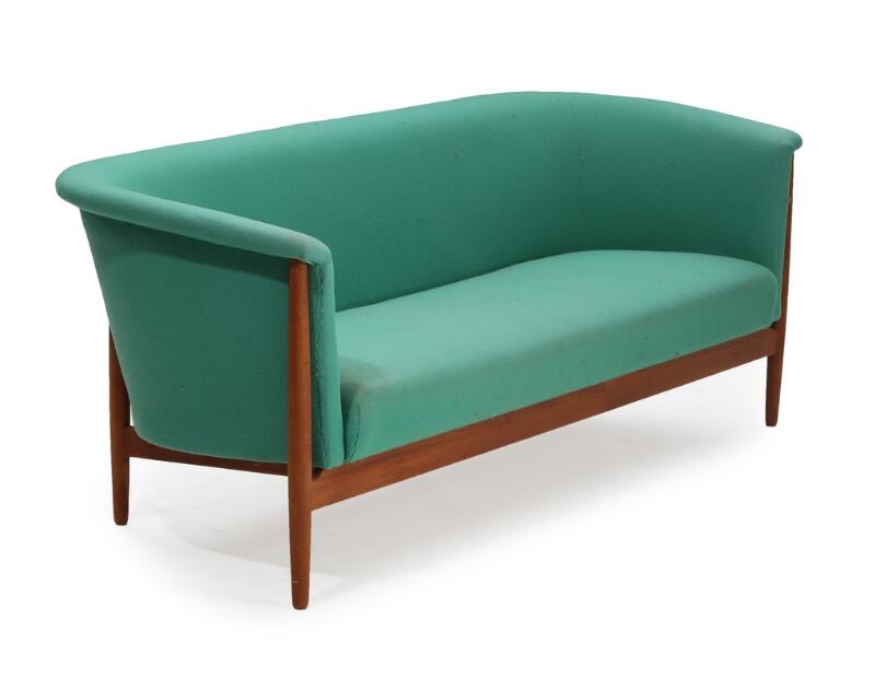 Nanna Ditzel | A three-seater sofa with teak frame | MutualArt