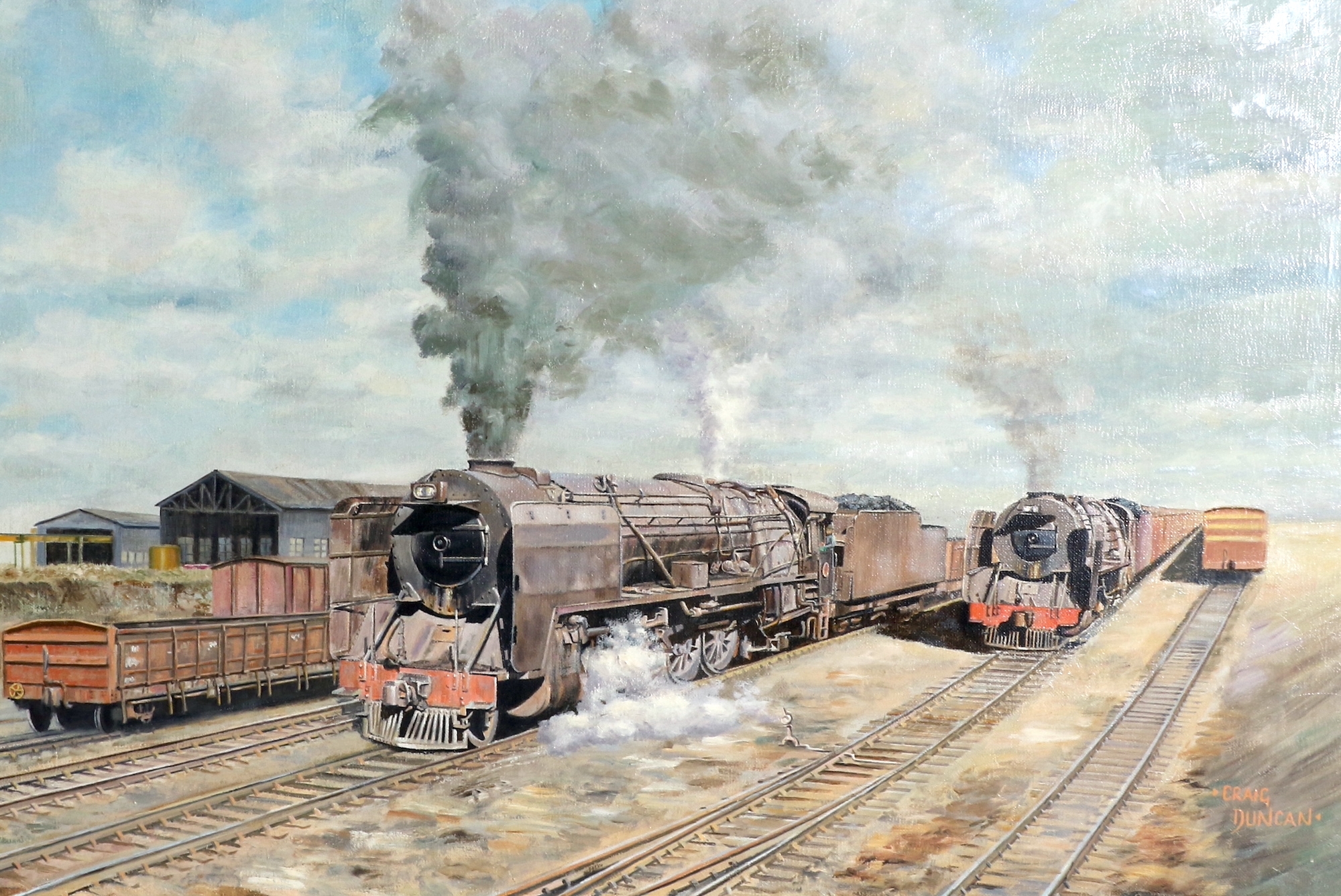 Craig Duncan | A FREIGHT YARD | MutualArt