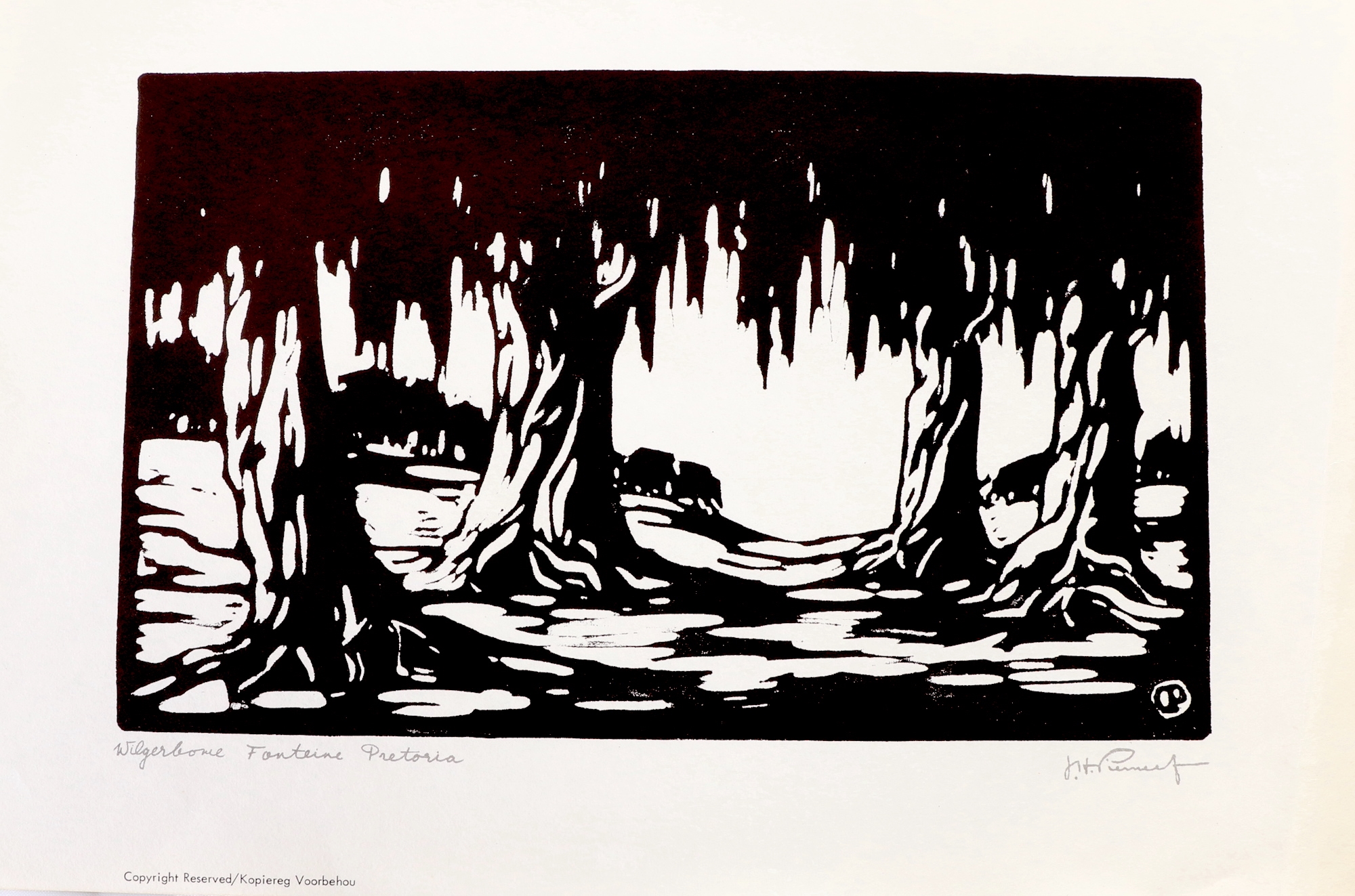 Jacob Hendrik Pierneef | WILGERBOME FONTEINE PRETORIA | MutualArt