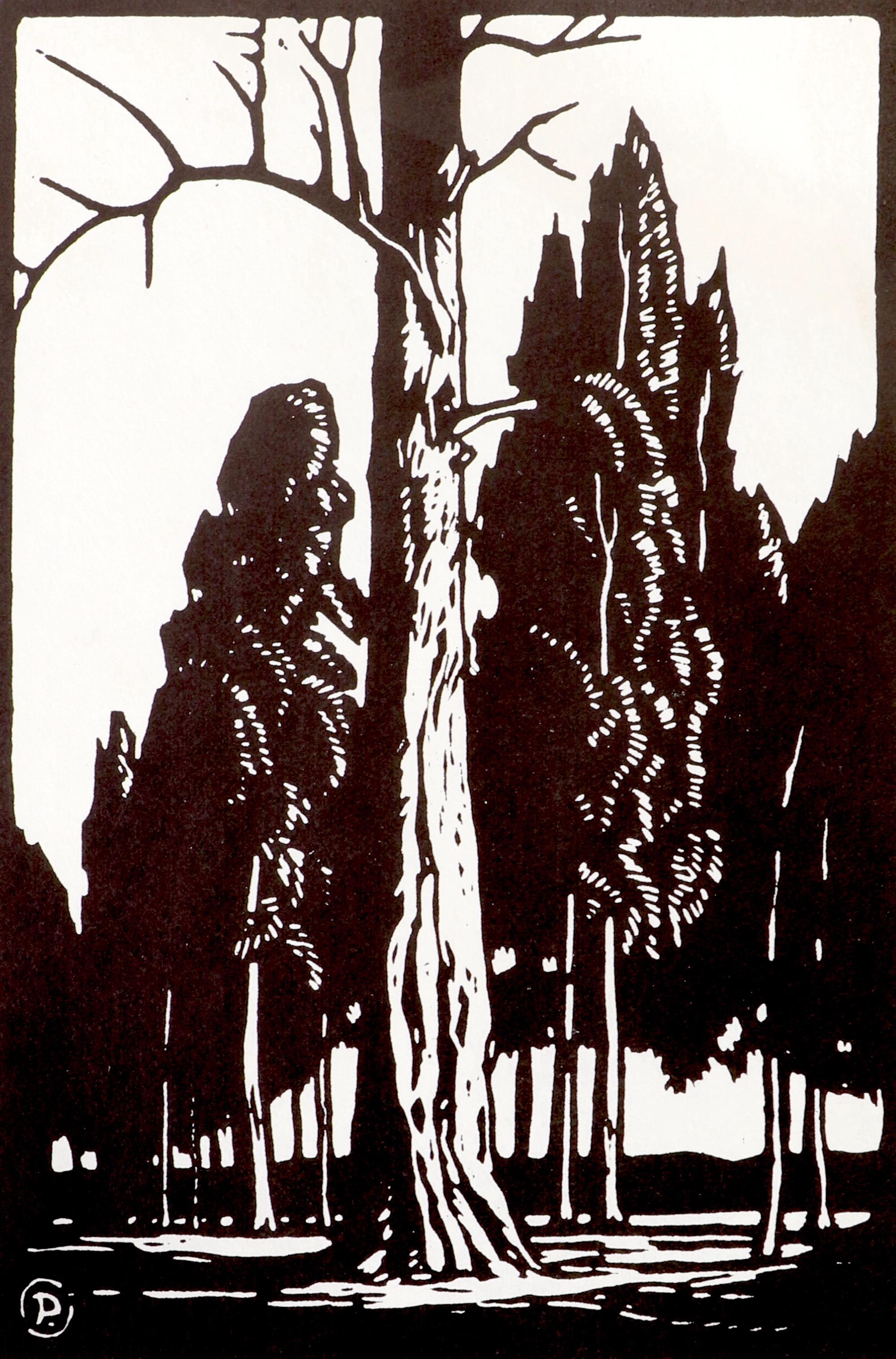 Jacob Hendrik Pierneef | TREESTEM AND FIRTREES | MutualArt