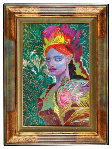 Ernst Fuchs | Portrait with Heart (1988) | MutualArt