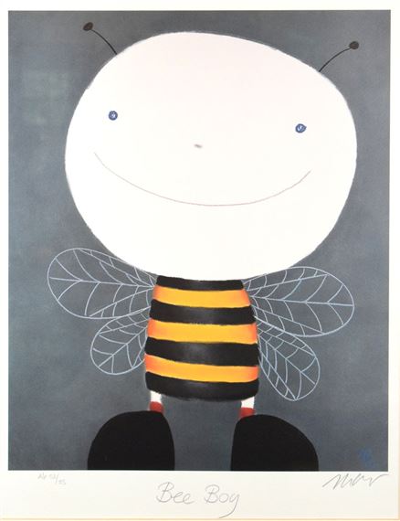 Mackenzie Thorpe | 'Bee Boy' | MutualArt