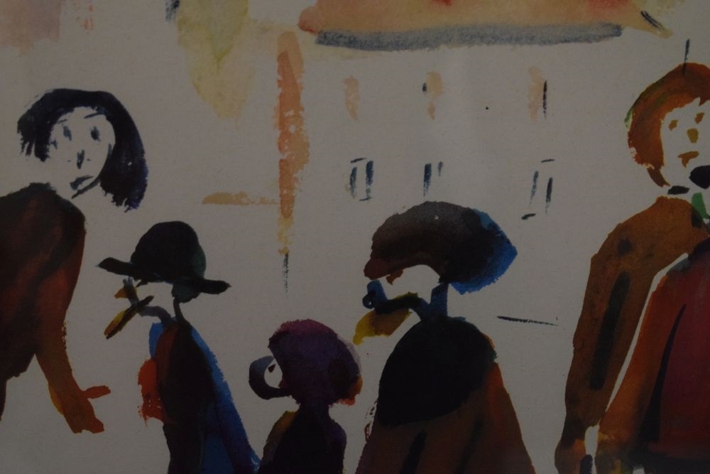 Laurence Stephen Lowry | ‘People Standing About’ | MutualArt