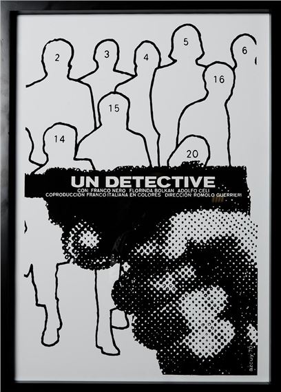 René Azcuy | Cuban Movie Poster Un Detective 1970 (1970) | MutualArt