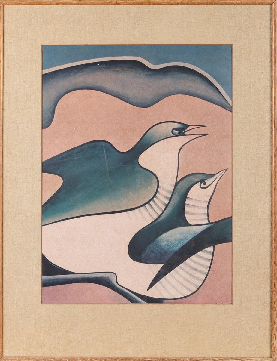 Don Binney | Pipiwharauroa Mating | MutualArt