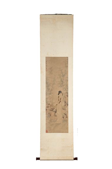 Gai Qi | A painting of a court lady | MutualArt