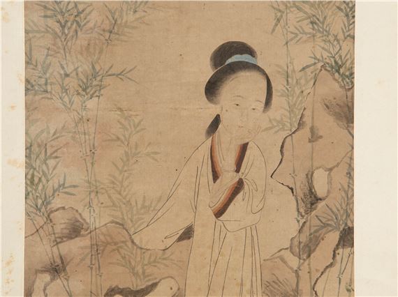 Gai Qi | A painting of a court lady | MutualArt