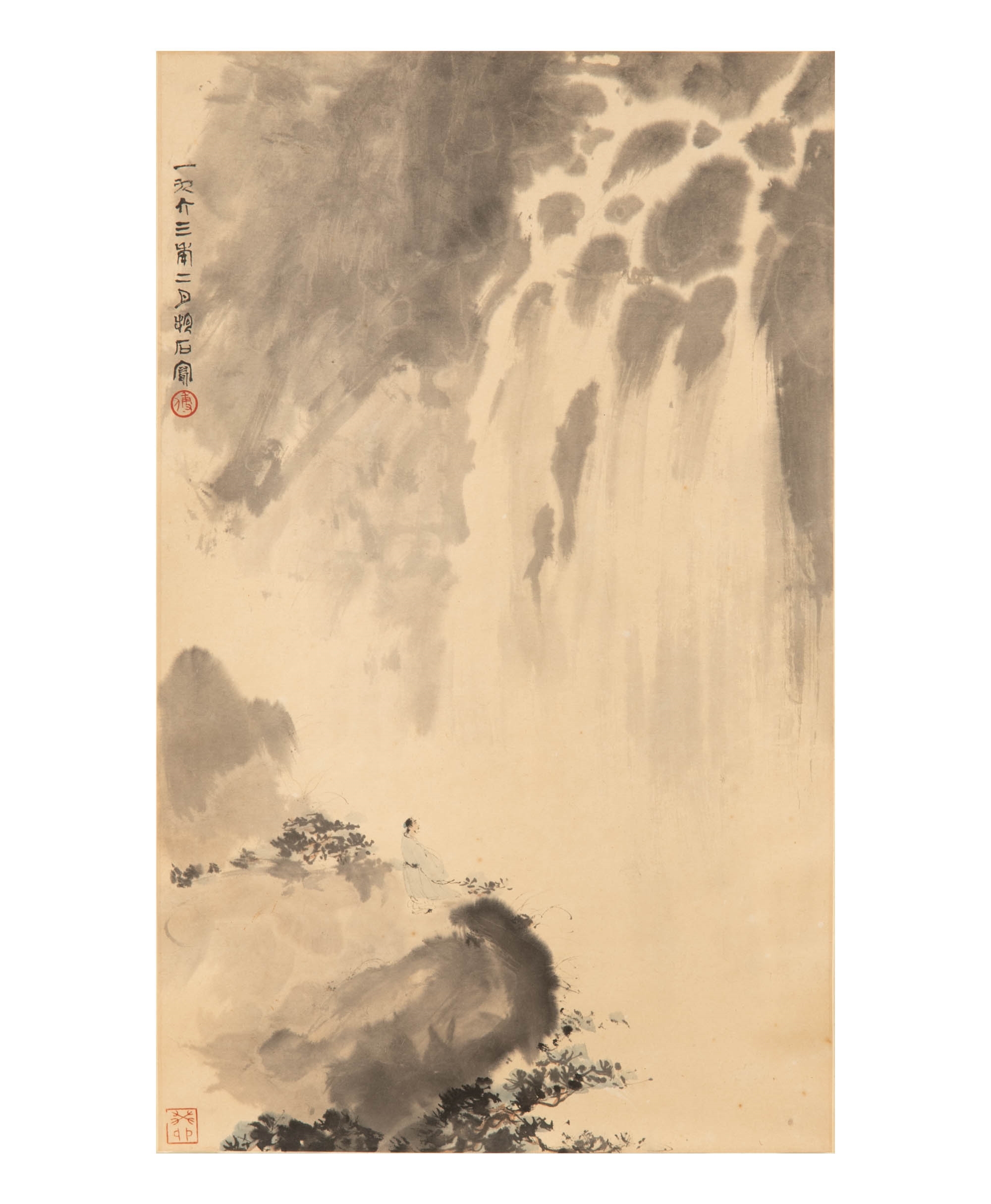 Fu Baoshi | A Chinese landscape painting | MutualArt