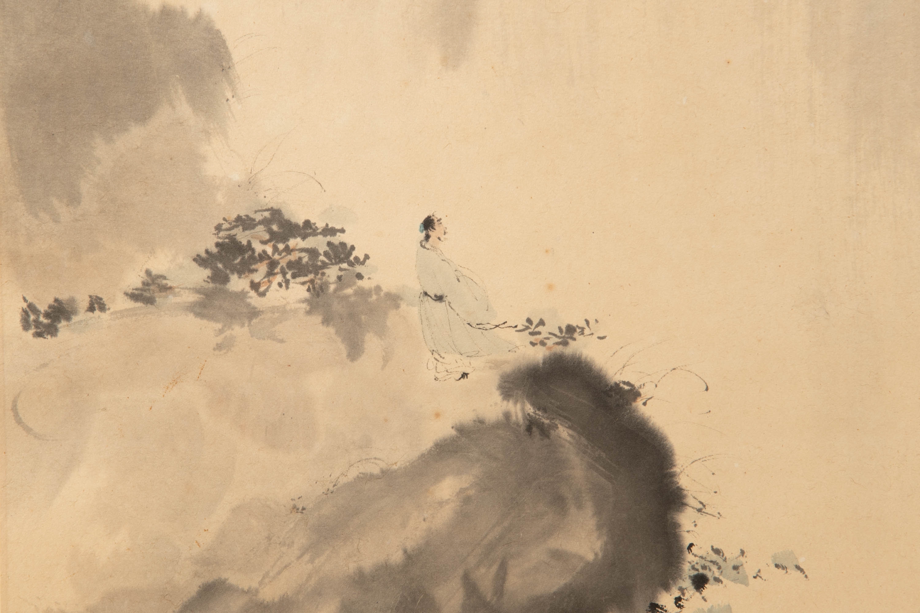 Fu Baoshi | A Chinese landscape painting | MutualArt