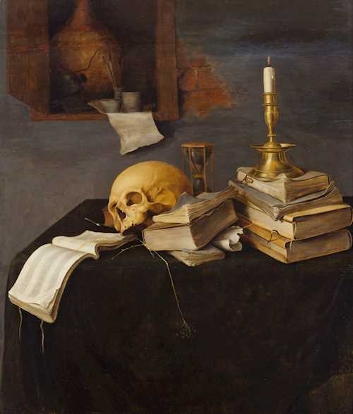 Jan Davidsz. de Heem | Vanitas with skull and books (Circa 1630 ...
