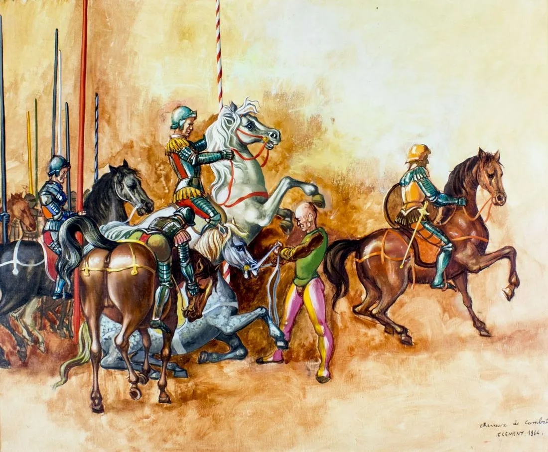 Jean-Pierre Clement | Chevaux de Combat (1964) | MutualArt