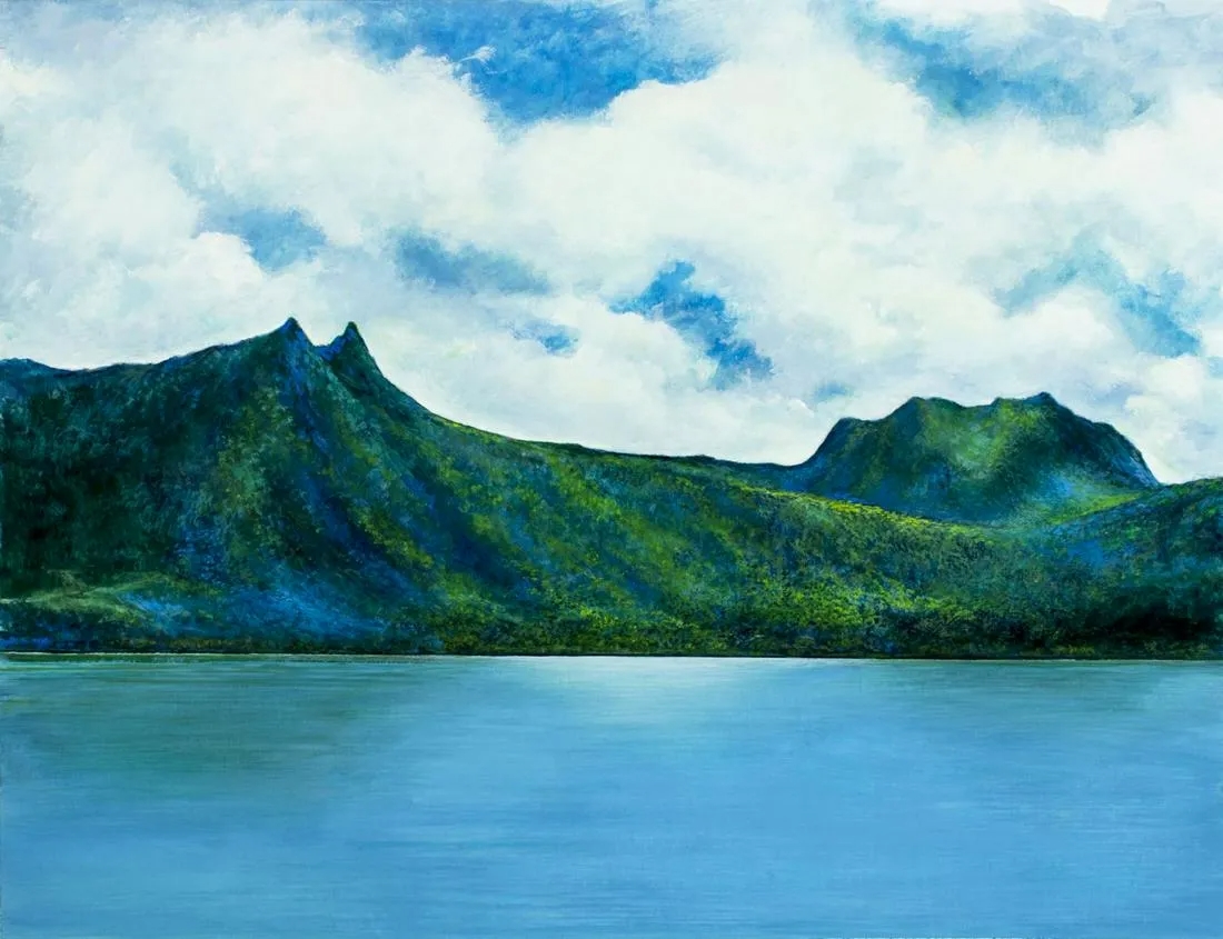 George Sottung | Landscape Micronesia, Kosrae - Sleeping Lady Mountain ...