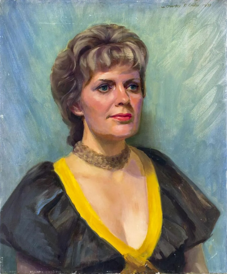 Charles Phillip Cross | Portrait of Woman (1973) | MutualArt