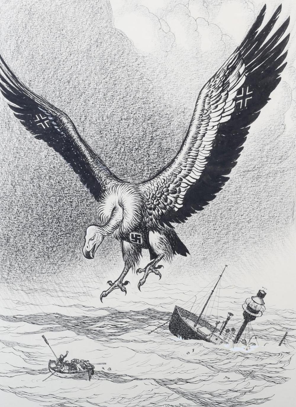 Leslie Gilbert Illingworth | The Vulture of the Sea | MutualArt