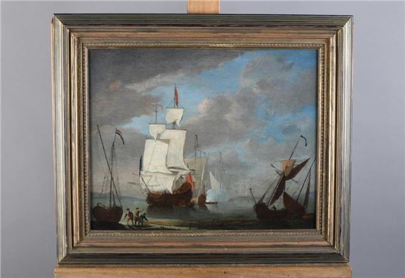 Peter Monamy | Mediterranean Port Scene (Circa 1725) | MutualArt