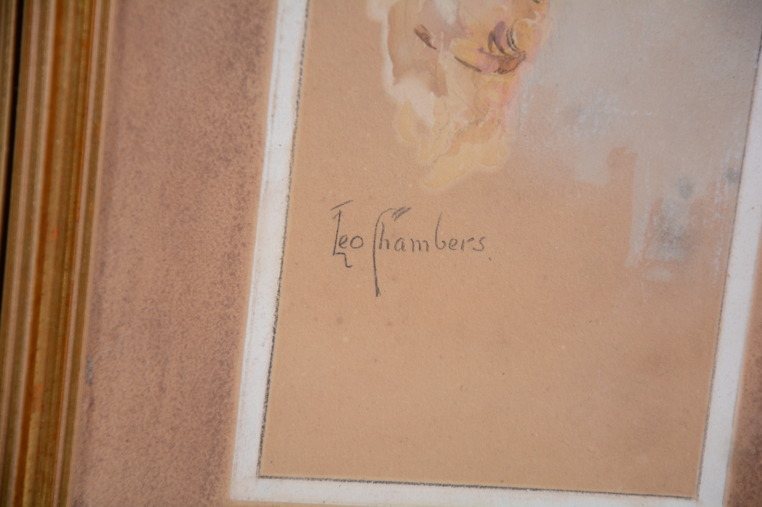 Leo Chambers | two watercolour drawings of dogs | MutualArt