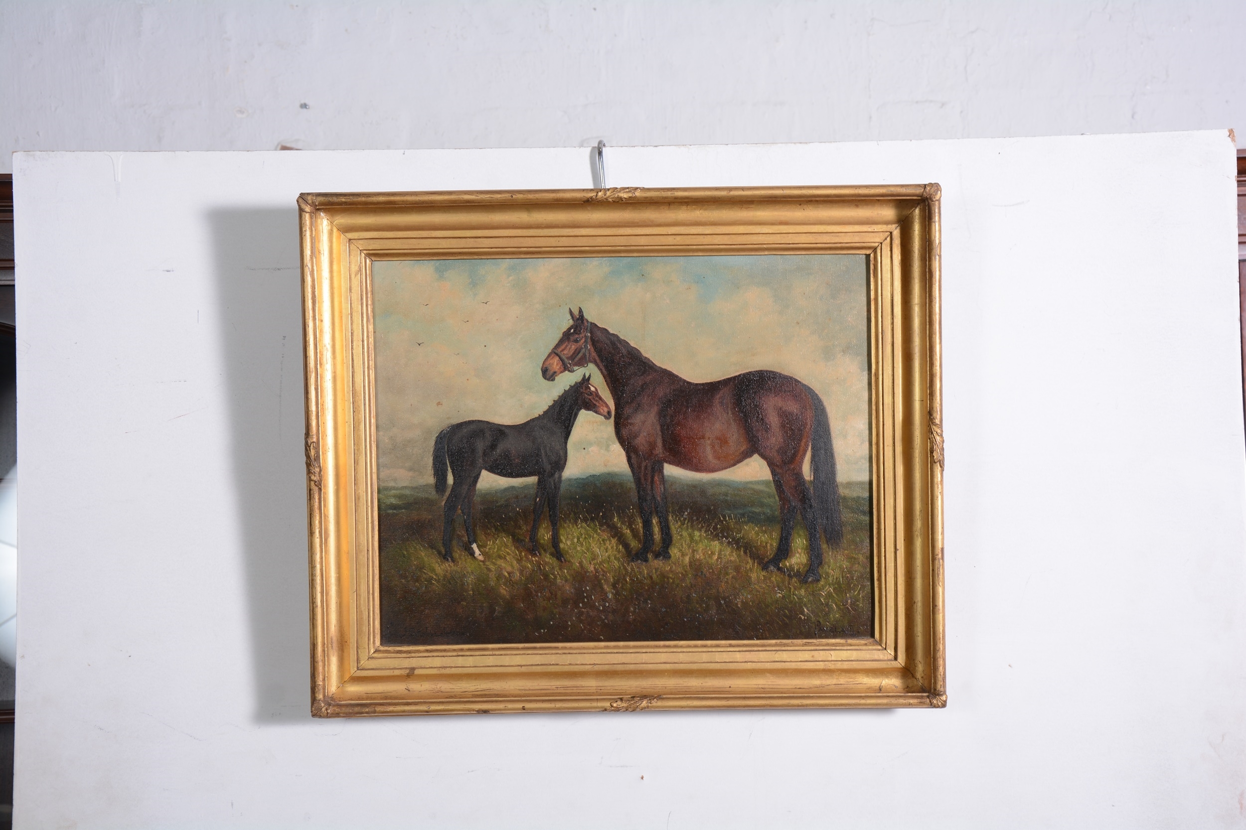 Herbert H. St. John Jones | Pamela II and her filly foal | MutualArt