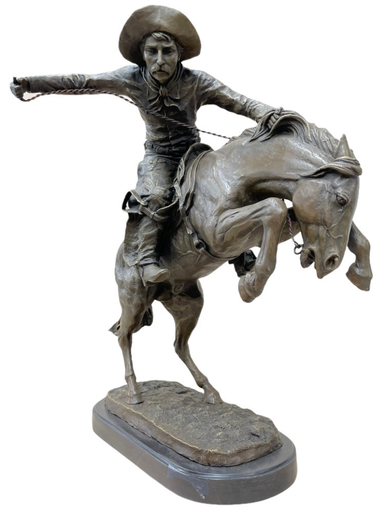 Frederic Remington | Bronco Buster | MutualArt