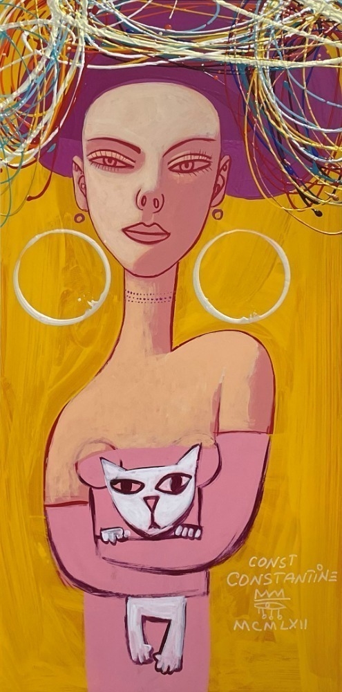 Constantine Popov | The Mysterious White Cat | MutualArt